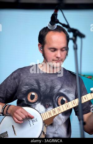 Stornoway performs at Big Feastival held at his farm in Oxfordshire ...