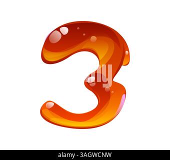 Honey font typeset, dripping nectar letter G. Apiary agriculture ...