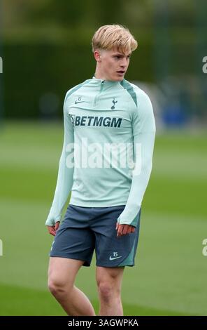 Lucas Bergvall of Tottenham Hotspur during the Tottenham Hotspur FC v ...