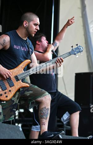 Brian Eschbach of Black Dahlia Murder performs during the Louder Than ...