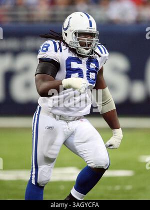 Indianapolis Colts defensive tackle Eric Johnson II arrives at Nissan ...