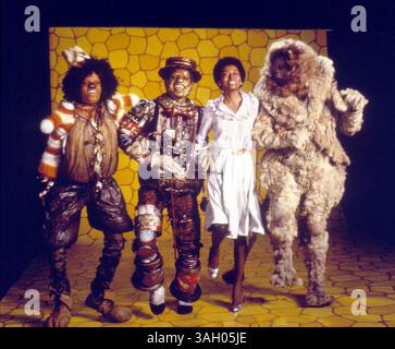 THE WIZ TED ROSS as the Lion, MICHAEL JACKSON as the Scarecrow, DIANA ...