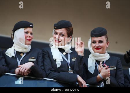 Oct. 31, 2009 - Abu Dhabi, United Arab Emirates - Etihad grid girls ...