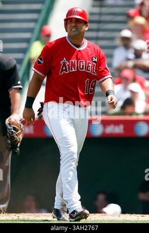 Los Angeles Angels first baseman Albert Pujols fields a ground ball ...