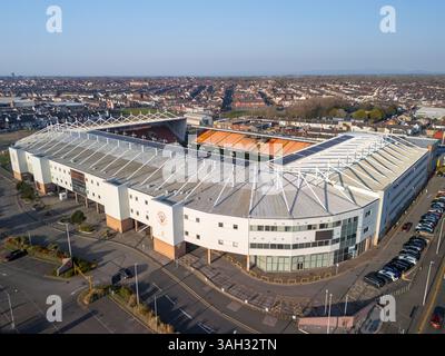 Aerial image of Blackpool FC stadium Stock Photo - Alamy