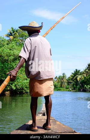 Man siling close to Allepey, Kerala, India Stock Photo - Alamy