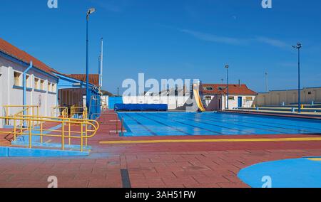 Stonehaven Aberdeenshire Scotland the spectacular Open Air Pool and a ...