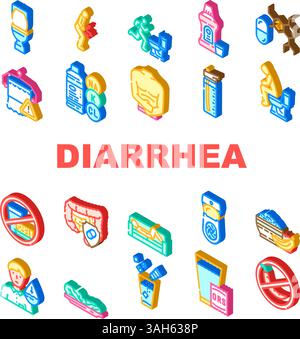 diarrhea causes icons set vector Stock Vector Image & Art - Alamy