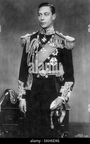 King George VI. March 21, 1944. (Photo by Hay Wrightson Stock Photo - Alamy