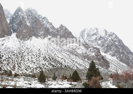 Winter in Ishkoman, Ghizer, Gilgit-Baltistan: Snow-covered landscapes ...