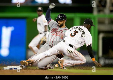 Atlanta Braves shortstop Nick Allen makes a catch in the sixth inning ...