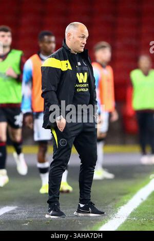 Alex Neil, manager of Millwall during the Sky Bet Championship match ...