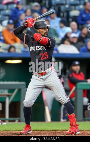 Minnesota Twins' Byron Buxton bats during a baseball game against the ...