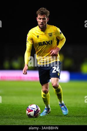 Oxford United's Hidde ter Avest and Birmingham City's Demarai Gray ...