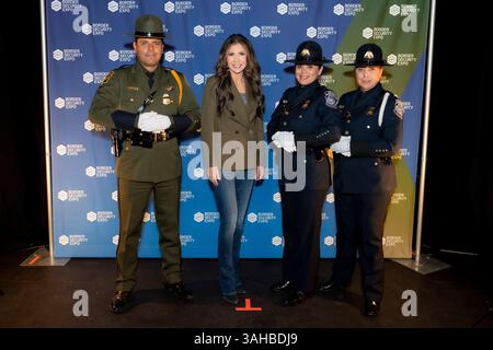 Department of Homeland Security (DHS) Secretary Kristi Noem visits the ...