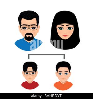 extended family family tree chart Stock Vector Image & Art - Alamy