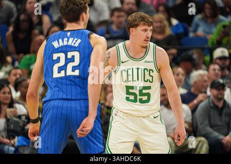 Boston Celtics guard Baylor Scheierman (55) during a preseason NBA ...
