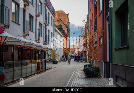 Street at Gamla Vaster area in Malmo, Sweden Stock Photo - Alamy