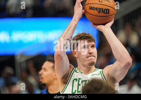 Boston Celtics guard Baylor Scheierman (55) during an NBA basketball game, Monday, Nov. 3, 2025 ...
