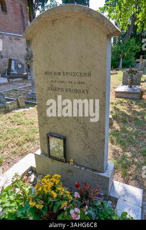 Joseph Brodsky tombstone at San Michele cemetery Stock Photo - Alamy