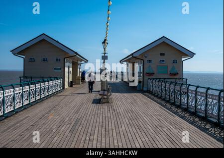 Penarth pier on a sunny spring morning Stock Photo - Alamy