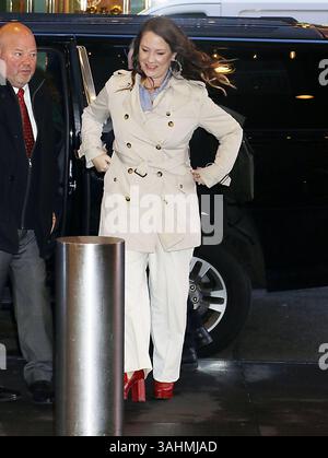 NEW YORK, NEW YORK APRIL 09, 2025: Designer Evan Hirsch presents his ...