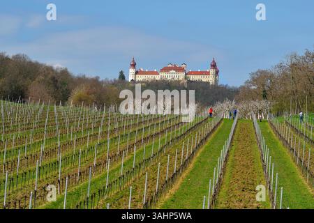 Austria, imposing Benedictine monastery of Goettweig in the Danube ...