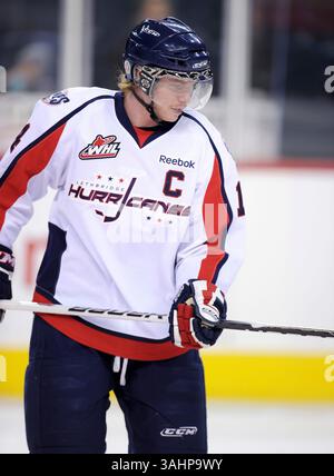Profile photo on Lethbridge Hurricanes C Luke Cozens during WHL ...