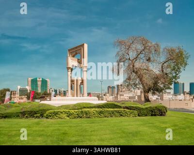 Dubai, UAE. Al Musallah Roundabout . A roundabout near Al Fahidi ...