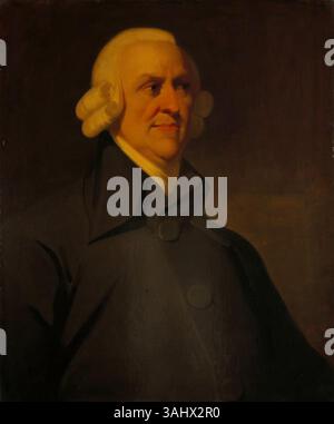 Portrait of Adam Smith, the renowned 18th-century political economist ...