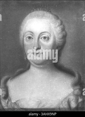 This pastel portrait depicts Maria Amalia of Saxony, Duchess of ...