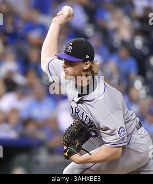 Colorado Rockies' Jon Gray throws during spring training baseball ...