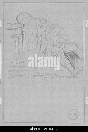 Gustave Moreau’s study of a draped, reclining woman showcases his ...