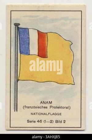 This tobacco card from 1930 depicts the royal standard of the French ...