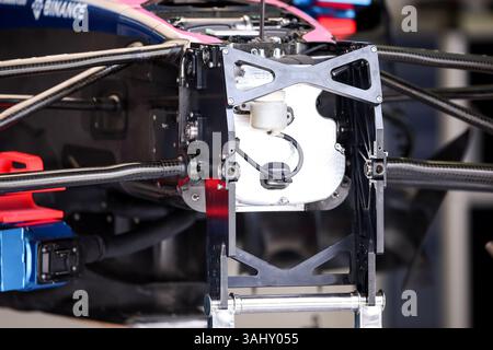 Alpine F1 Team A525, mechanical detail, rear wing, DRS system during ...