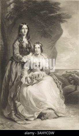 Mary Charlotte Howard, Lady Foley and her sister Eliza Stock Photo - Alamy