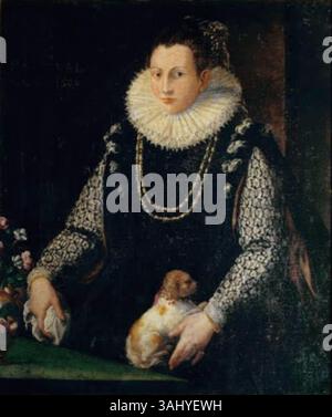 The portrait of Marguerite de Valois, painted around 1571 by François ...