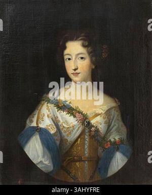 The portrait, painted by Jacob Ferdinand Voet in 1672, depicts Diane ...