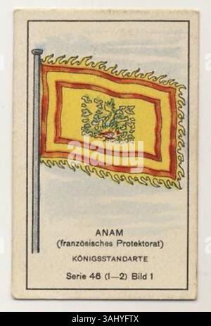 This tobacco card from 1930 depicts the national flag of the French ...