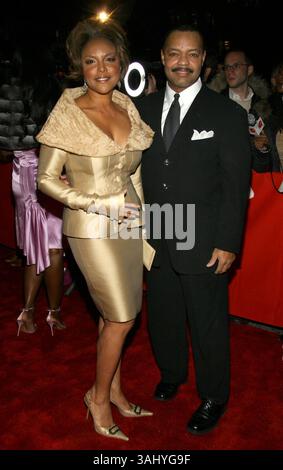 01 Decemeber 2005 - New York, NY - David Bowie and Iman arrive at "The ...