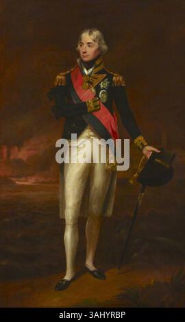 This portrait of Admiral Nelson depicts the British naval hero in ...