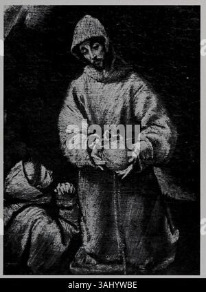 Saint Francis of Assisi and Brother Leo Meditating on Death between ...