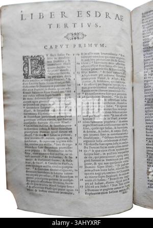 The Sixto-Clementine Vulgate, a Latin Bible edition published in 1598 ...