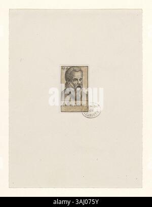 This print features Aulbin Olivier, a figure from the 16th century ...