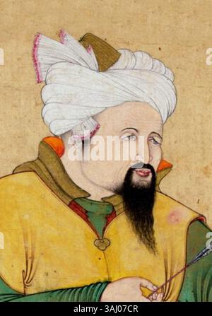 This 1600 portrait depicts Sultan Murad, the second son of Emperor ...