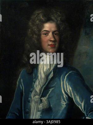 Attributed to John Baptist de Medina, this portrait depicts an unknown ...