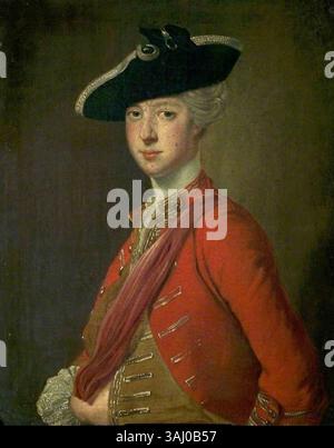 After Thomas Hudson - Cornet Edward Walpole Stock Photo - Alamy