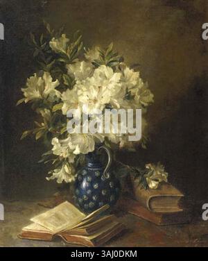 A still life painting by Hendrika Landré-van der Kellen, depicting dead ...