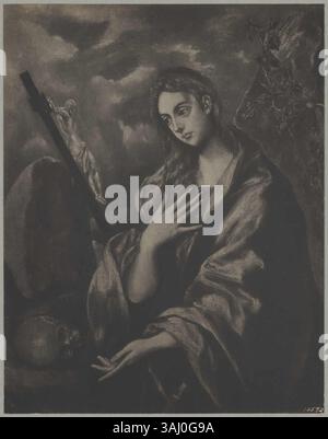 El Greco - Saint Mary Magdalene, Hispanic Society Stock Photo - Alamy