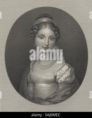 Antonio Perfetti and Gasparo Martellini - Engraving of Marie Anne of ...